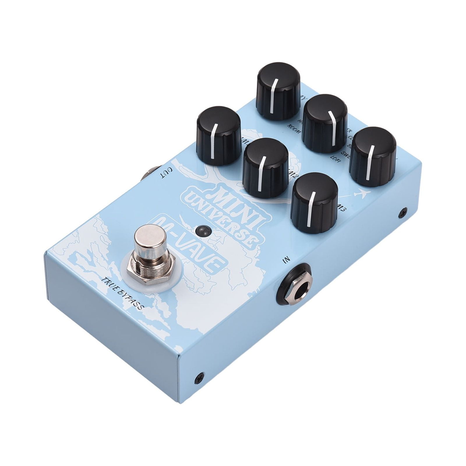 M-VAVE Guitar Effect Pedal Digital Reverb Pedal Digital Modeling ...