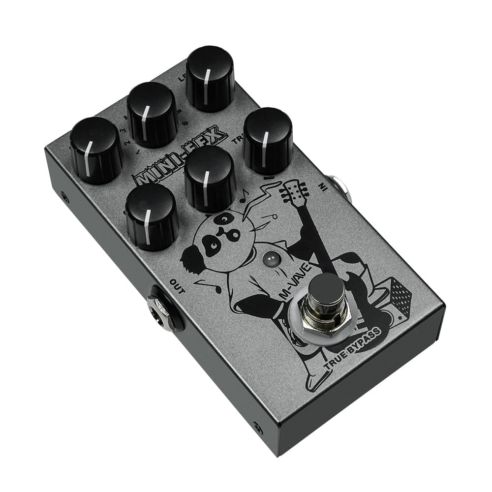 M Vave Portable Electric Distortion Pedal Heavy Metal Overload Effector 3 Section Eq Adjuster
