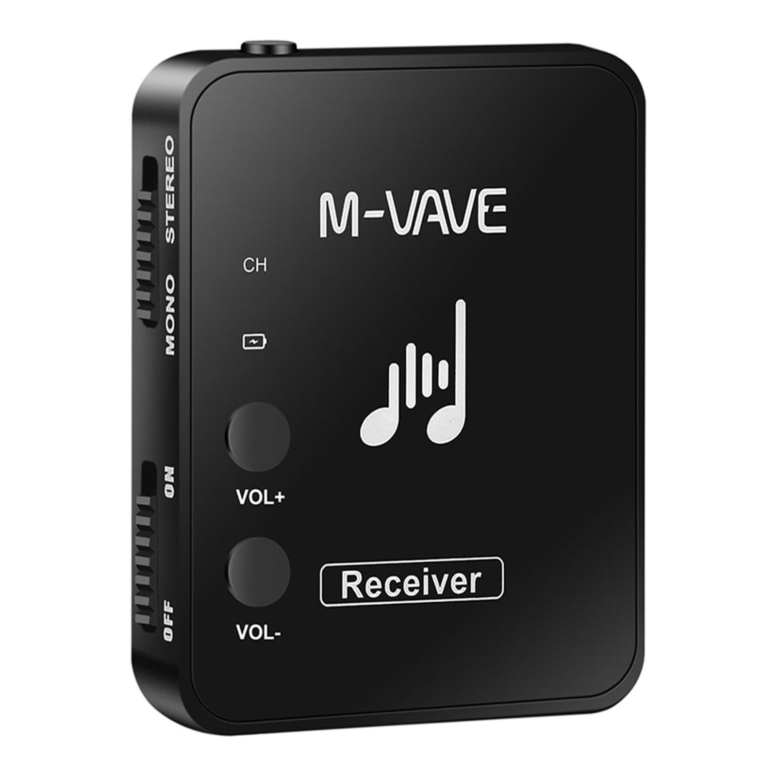 M-VAVE WP-10 2.4GHz Wireless Ear Back Receiver Rechargeable Receiver of ...