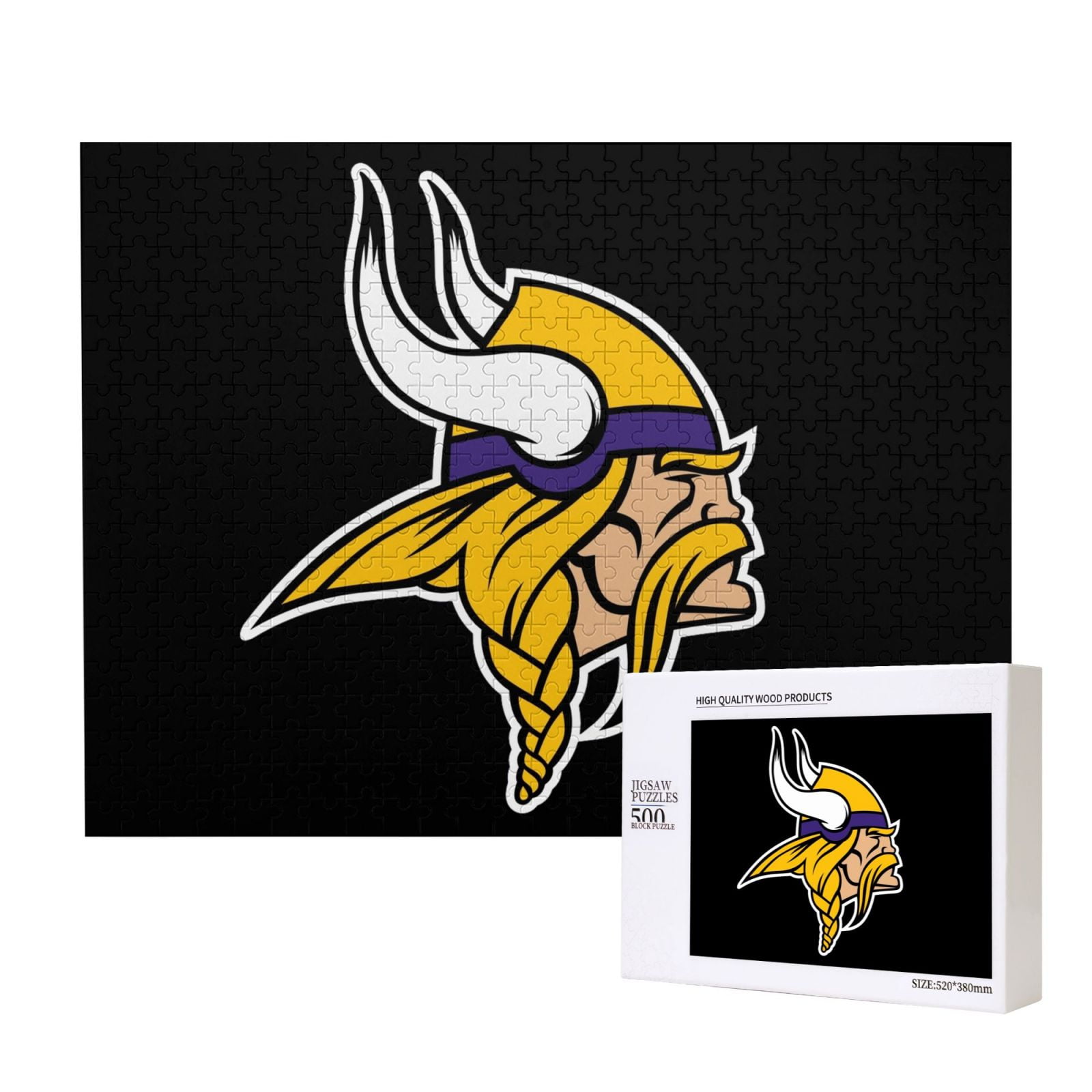 M_Vikings Team 500 Piece Jigsaw Puzzle Popular Puzzle Family ...