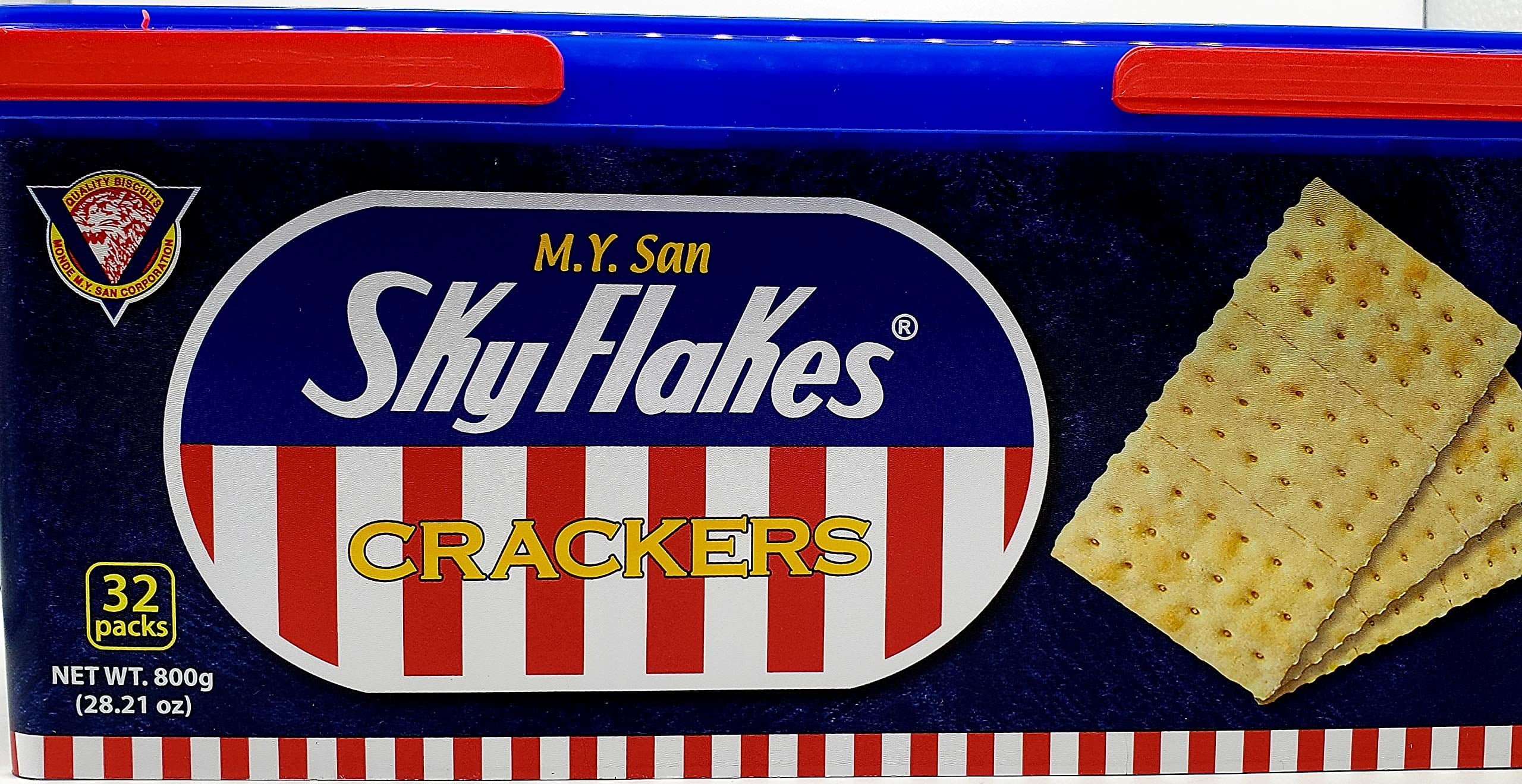 SkyFlakes Saltine Biscuit Snack, 32 Packs, 800g, Individually Wrapped ...