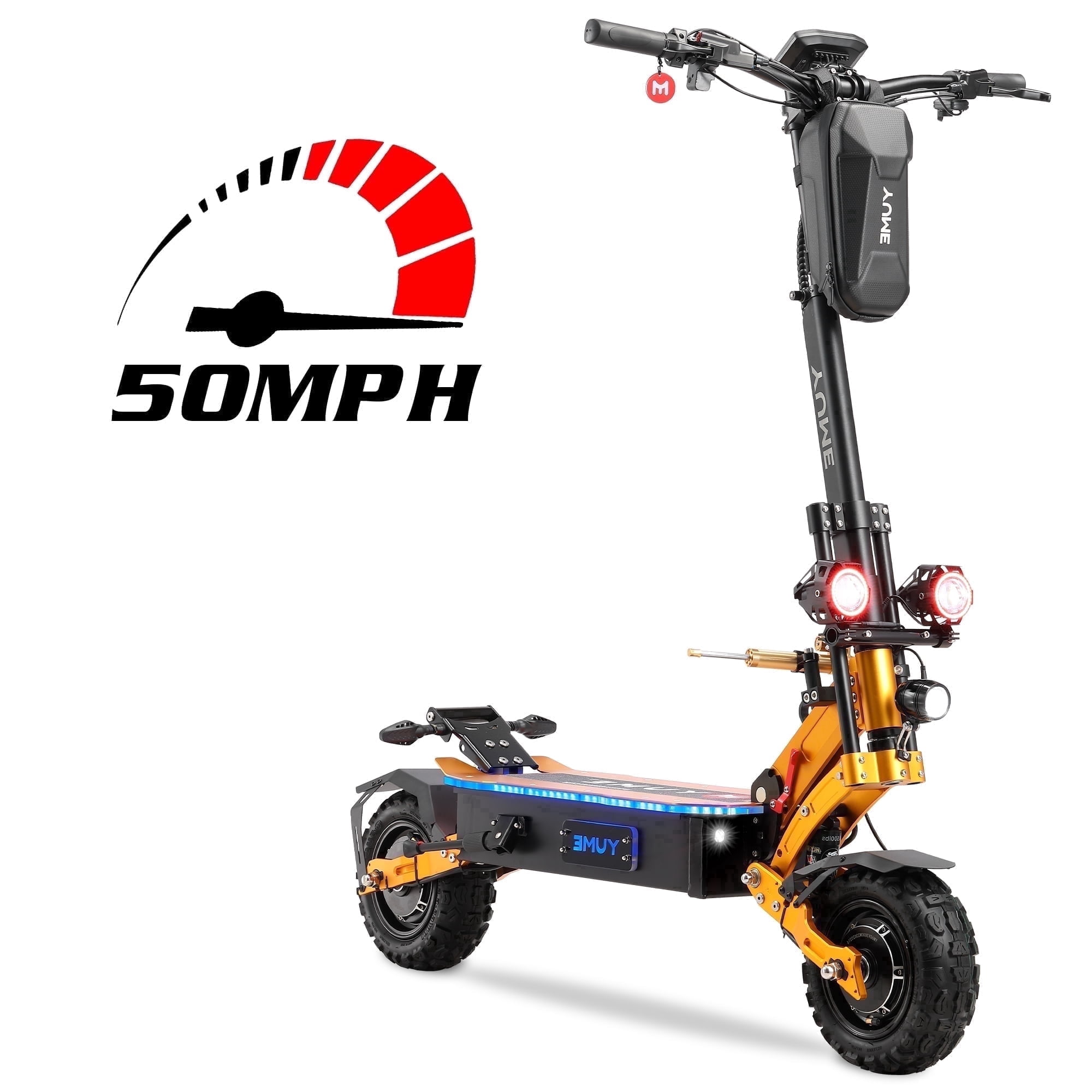 YUME Y11+ Scooter with Dual Motors 6000W, Max Speed 50 mph, 50 Miles ...