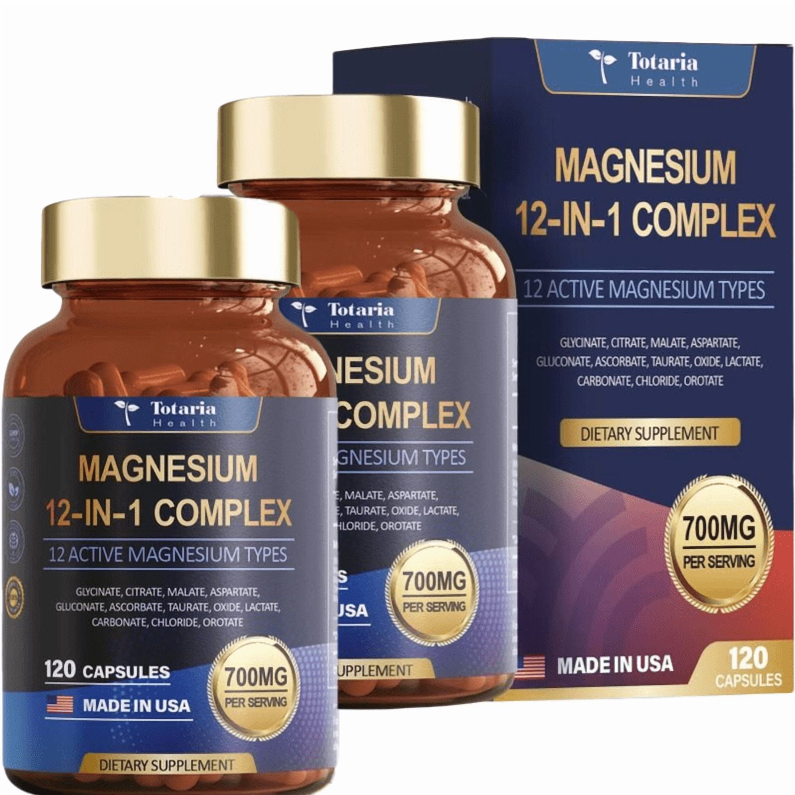 M_agnesium 12 in 1 Complex 120 Cap ,Makeup Organizers - Walmart.com