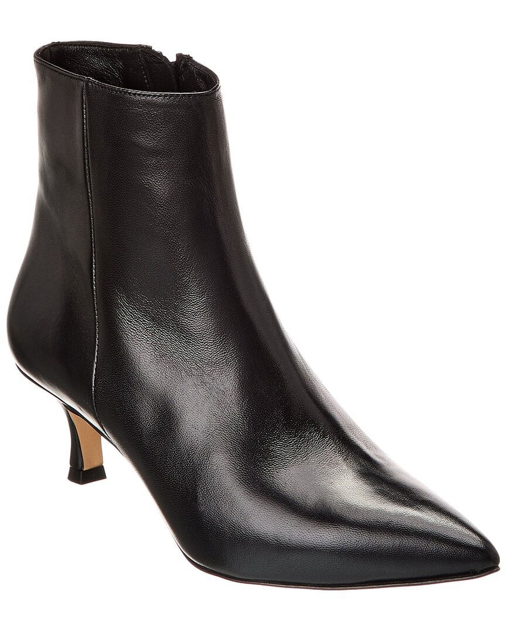 M by Bruno Magli Nerina Leather Boot, 9.5, Black - Walmart.com