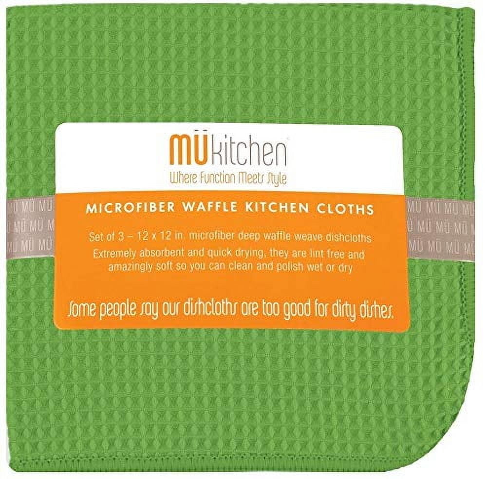 M√úkitchen | Waffle Microfiber Dish Cloths are 100% Microfiber ...