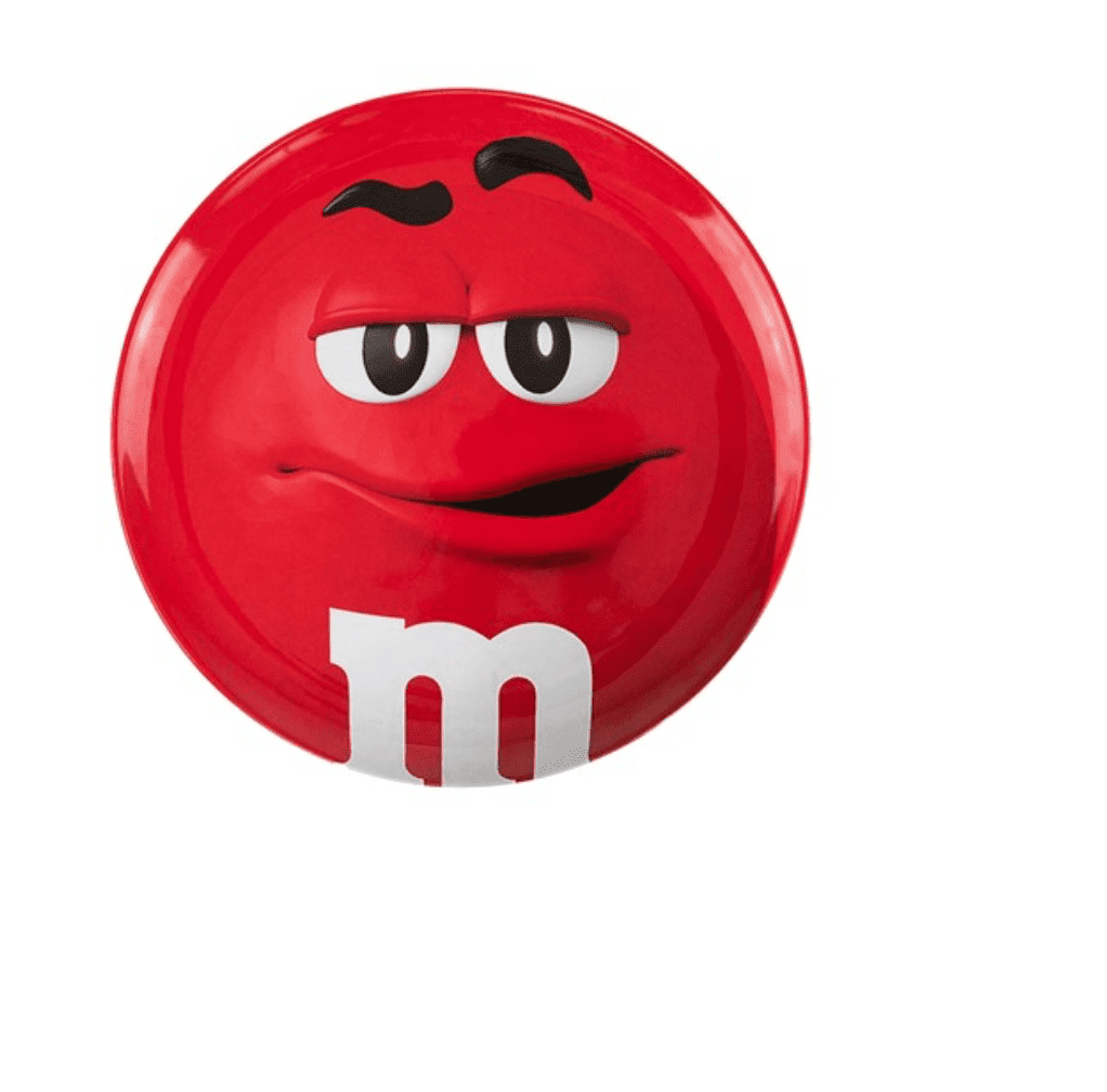 M&M's World 2020 Red Character Big Face Dinner Plate New - Walmart.com