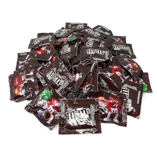 M n M's Milk Chocolate Candy - 2 lbs Fun Size Candy Pack - Individually ...
