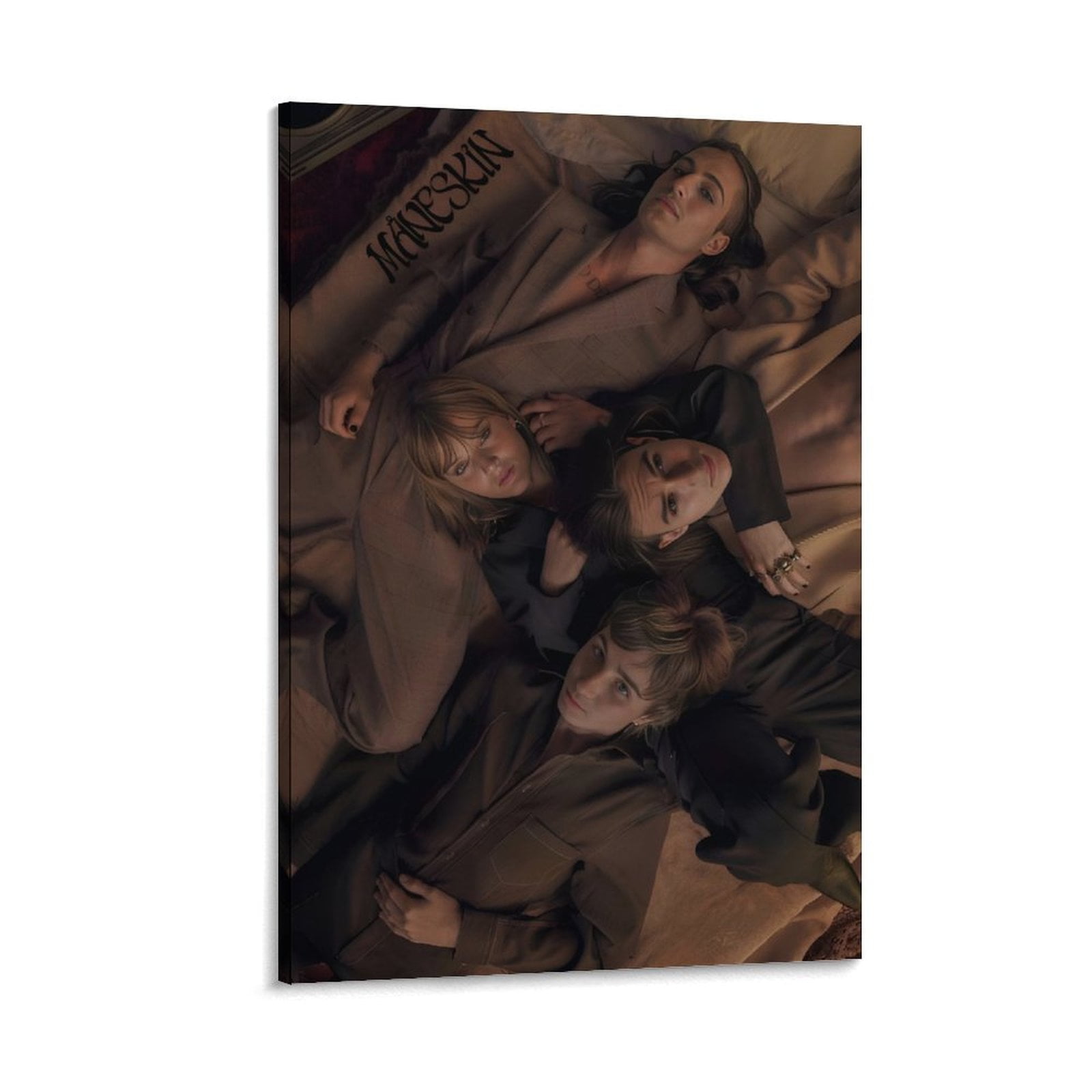 Måneskin Art Rock Band Poster Poster Cool Artworks Painting Wall Art Canvas Prints Hanging ...