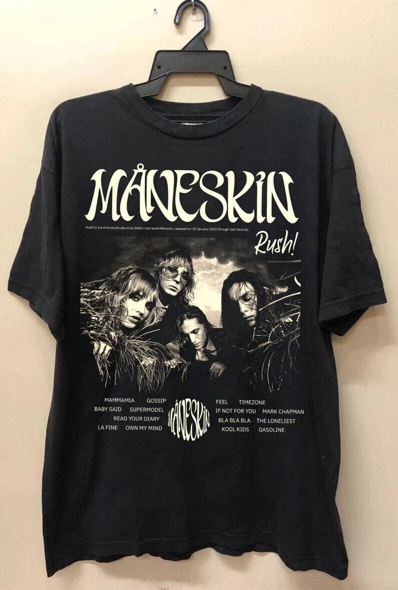 Måneskin Rush tour 2023 t-shirt, Maneskin Shirt - Walmart.com