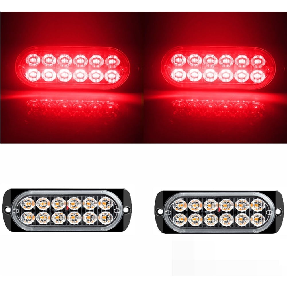 M optimized 1 Pair Of Led Truck Lorry 12-24v Stop Brake Turn Tail ...