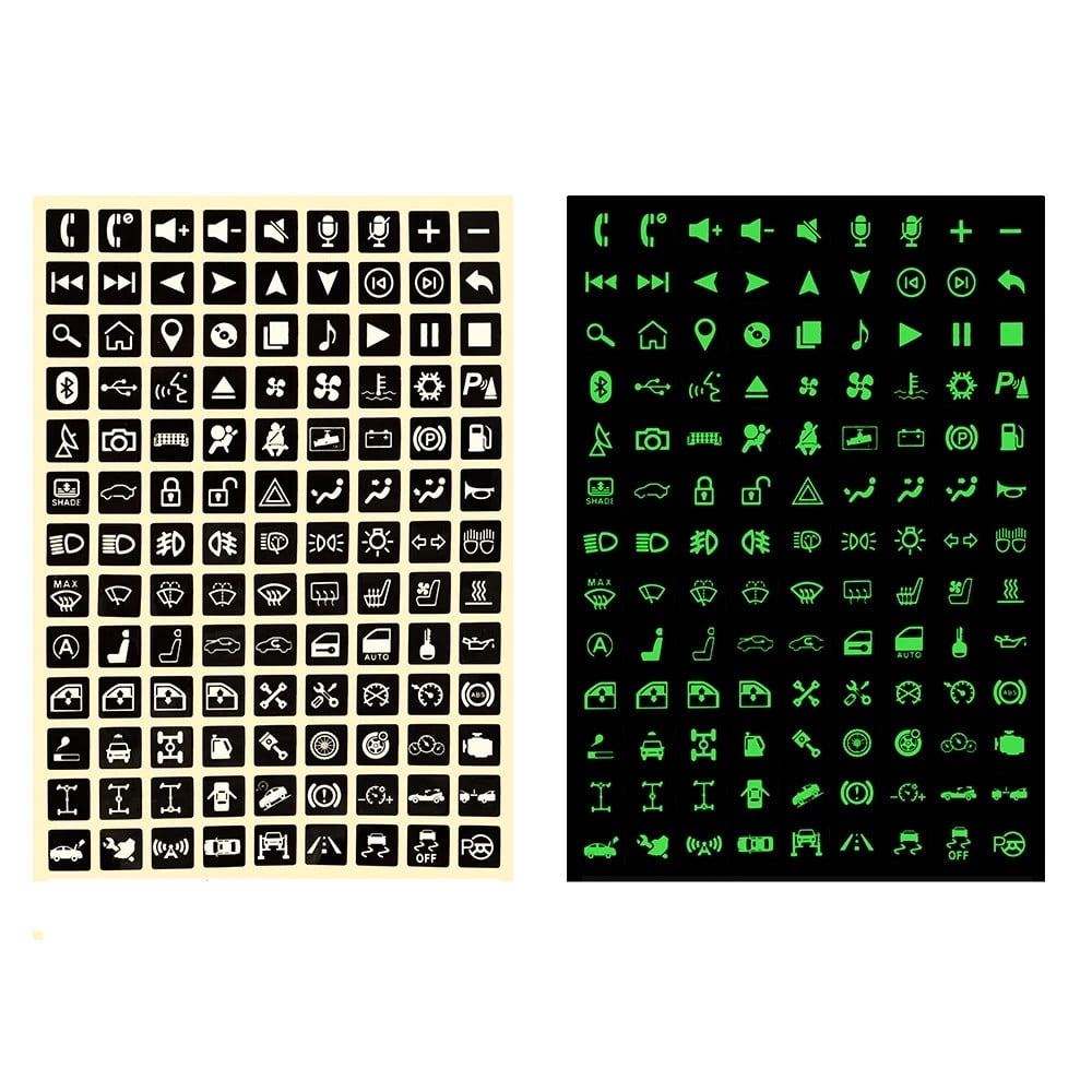 M optimized 1 Set Of Car Stickers Noctilucent Multi-function Universal ...