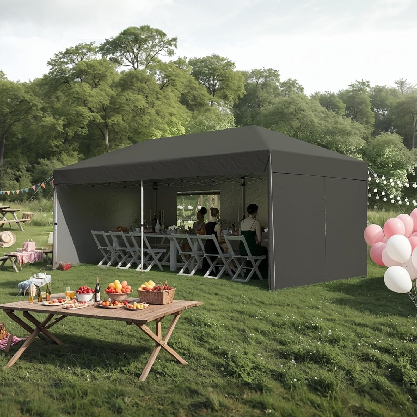 M optimized 10' x 20' Pop Up Canopy Tent, Outdoor Pop Up Commercial ...