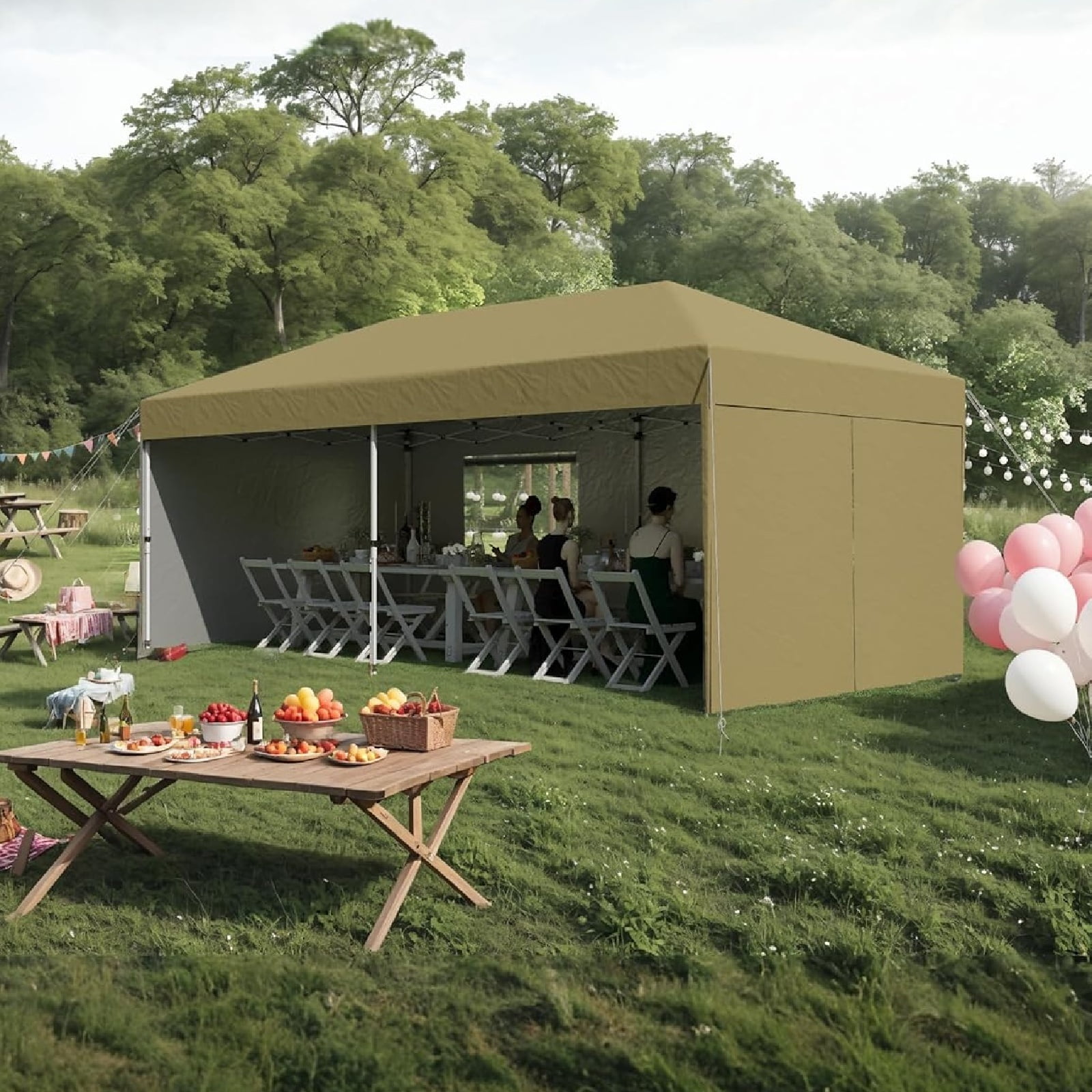 M optimized 10' x 20' Pop Up Canopy Tent, Outdoor Pop Up Commercial ...