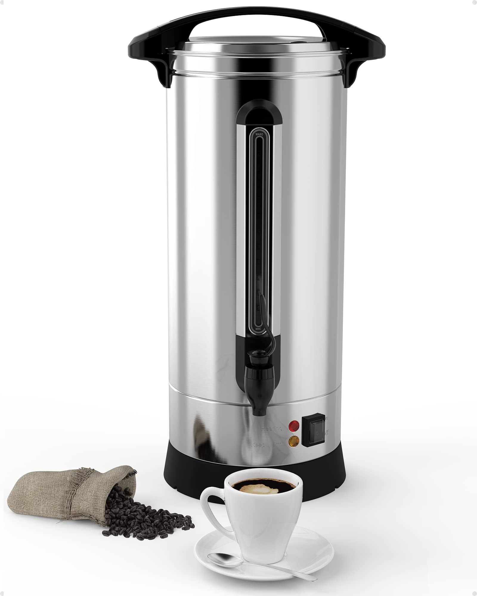M optimized 120 Cup Commercial Coffee Maker, Food Grade Stainless Steel ...