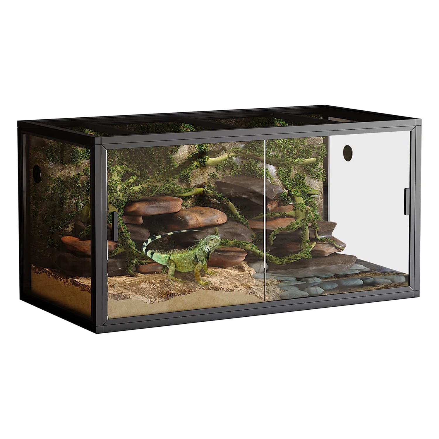M optimized 120 Gallon Bearded Dragon Tank Reptile Terrarium Enclosure ...