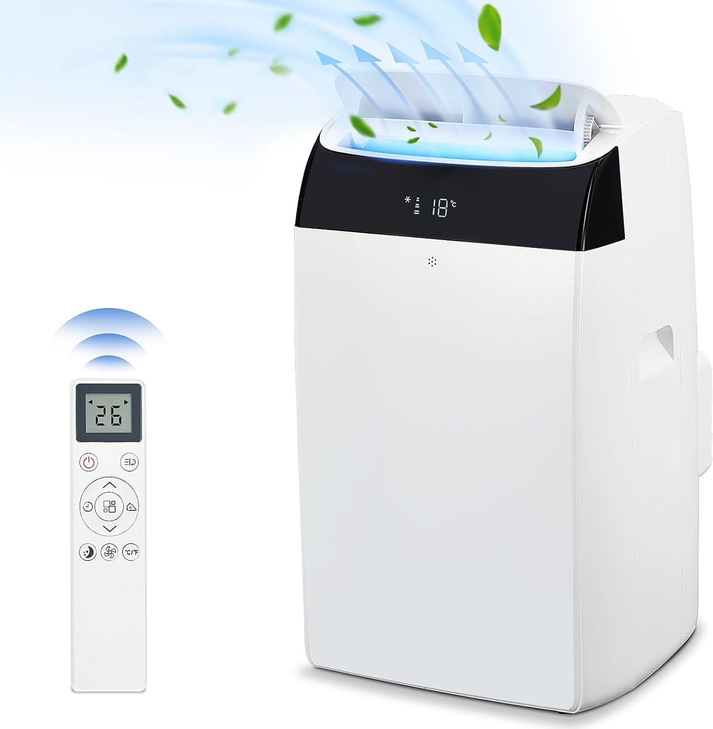M optimized 14,000 BTU Portable Air Conditioner, Powerful Cooling up to ...