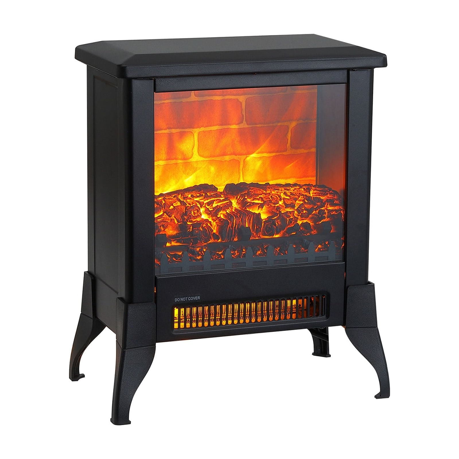 M optimized 14" Electric Fireplace 1400W Freestanding Heater LED Energy ...