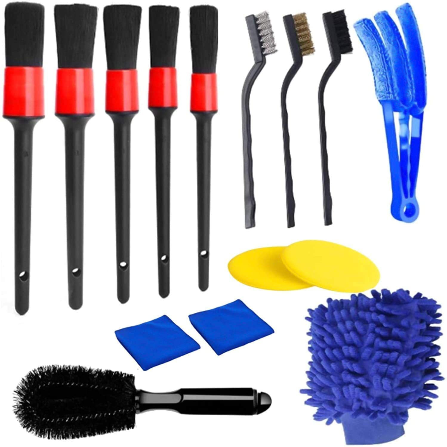 M optimized 15PCS Car Detailing Brushes Kit Auto Detailing Brushes Set ...