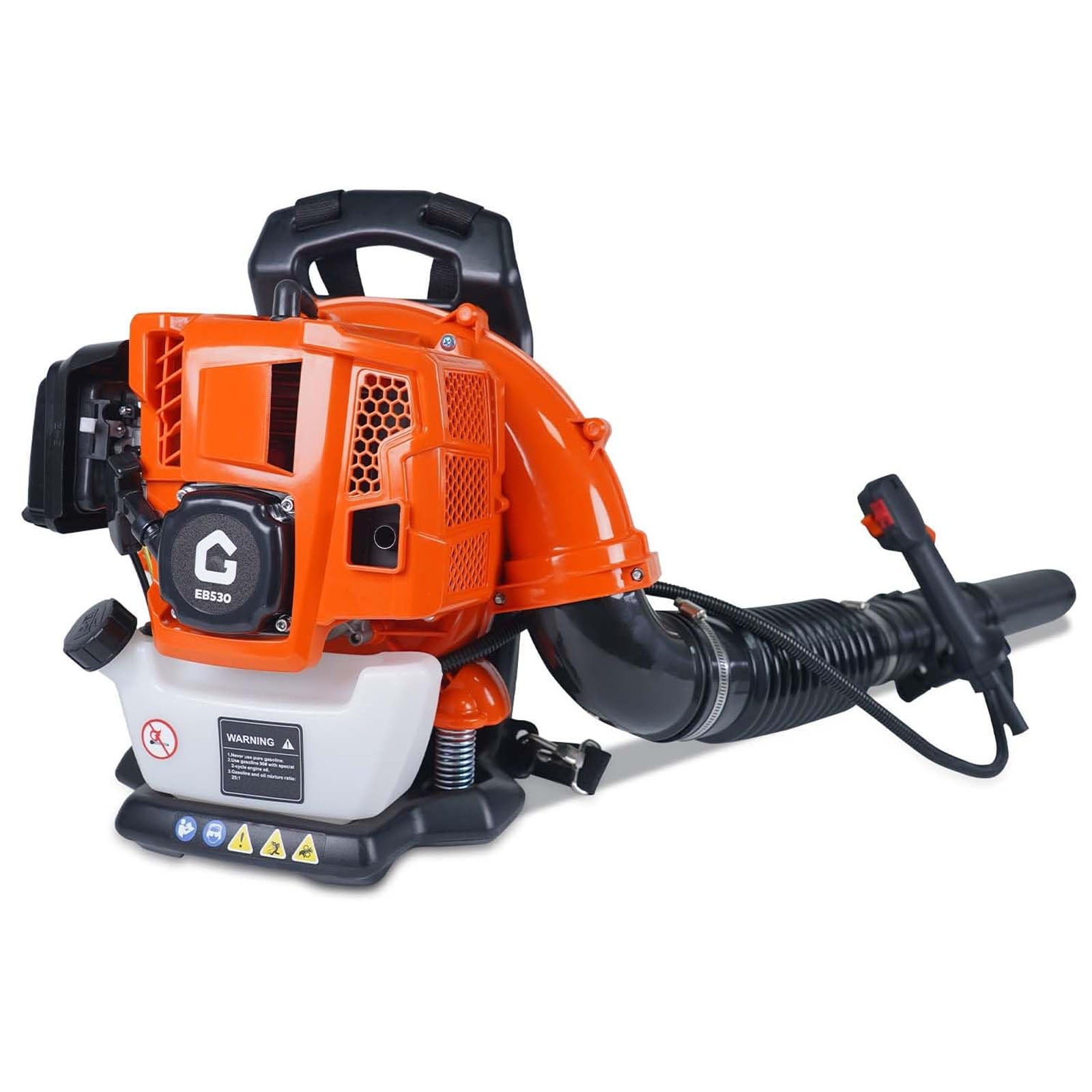 M optimized 2.2 HP 52CC Backpack Gas Powered Leaf Blower, 2 Stroke ...