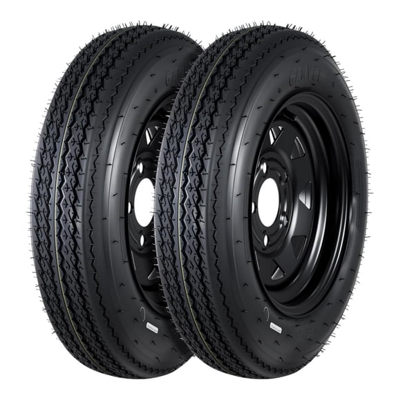 M optimized 2-Pack 4.80-12 Trailer Tire & Wheel Assembly, 6-Ply Load ...