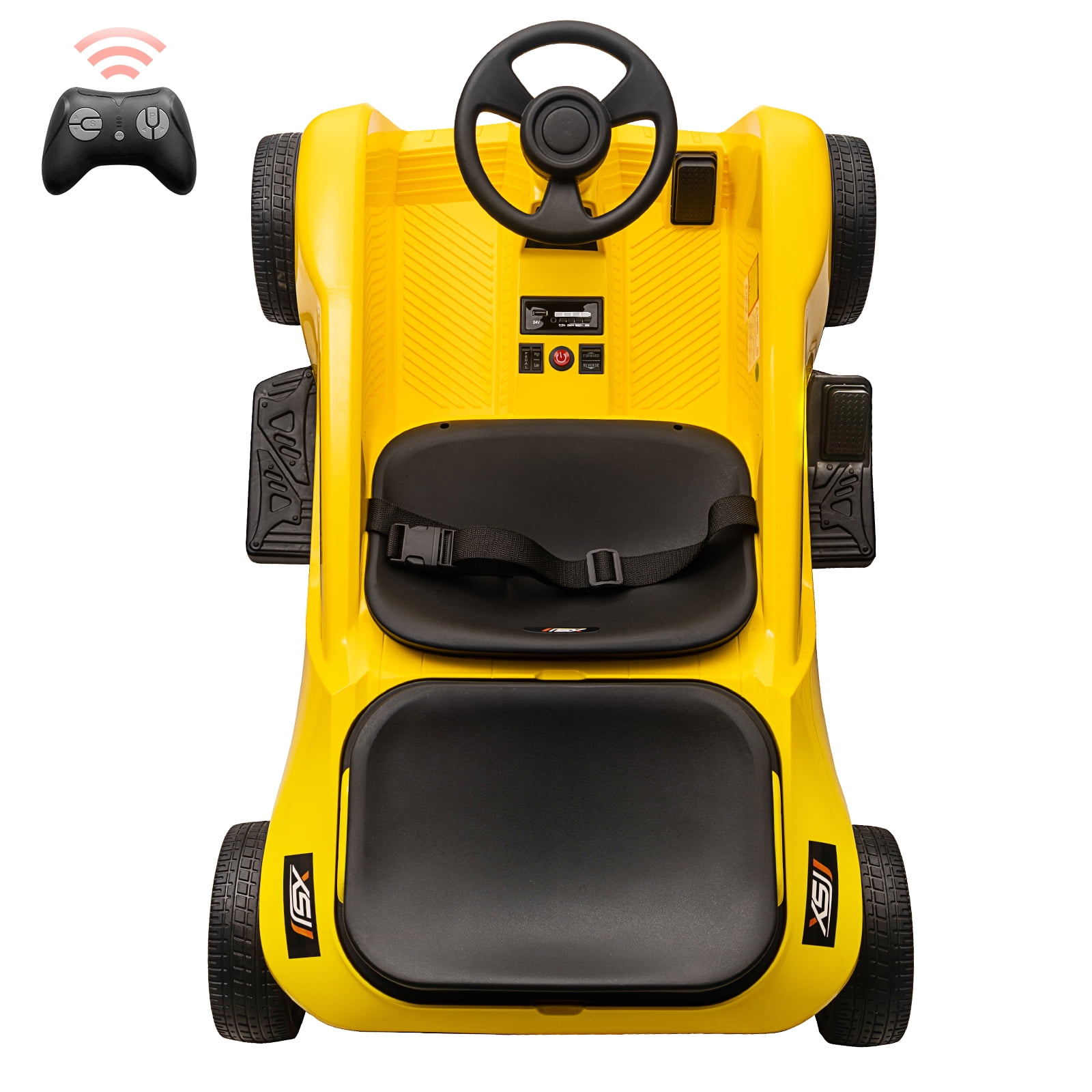 M optimized 2 Seaters 4-Wheelers Electric Ride On Toy for Kids 24V 120W ...