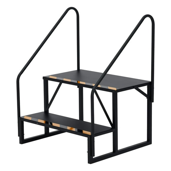 M optimized 2-Step RV Steps with Handrail, Outdoor RV Stairs Step ...