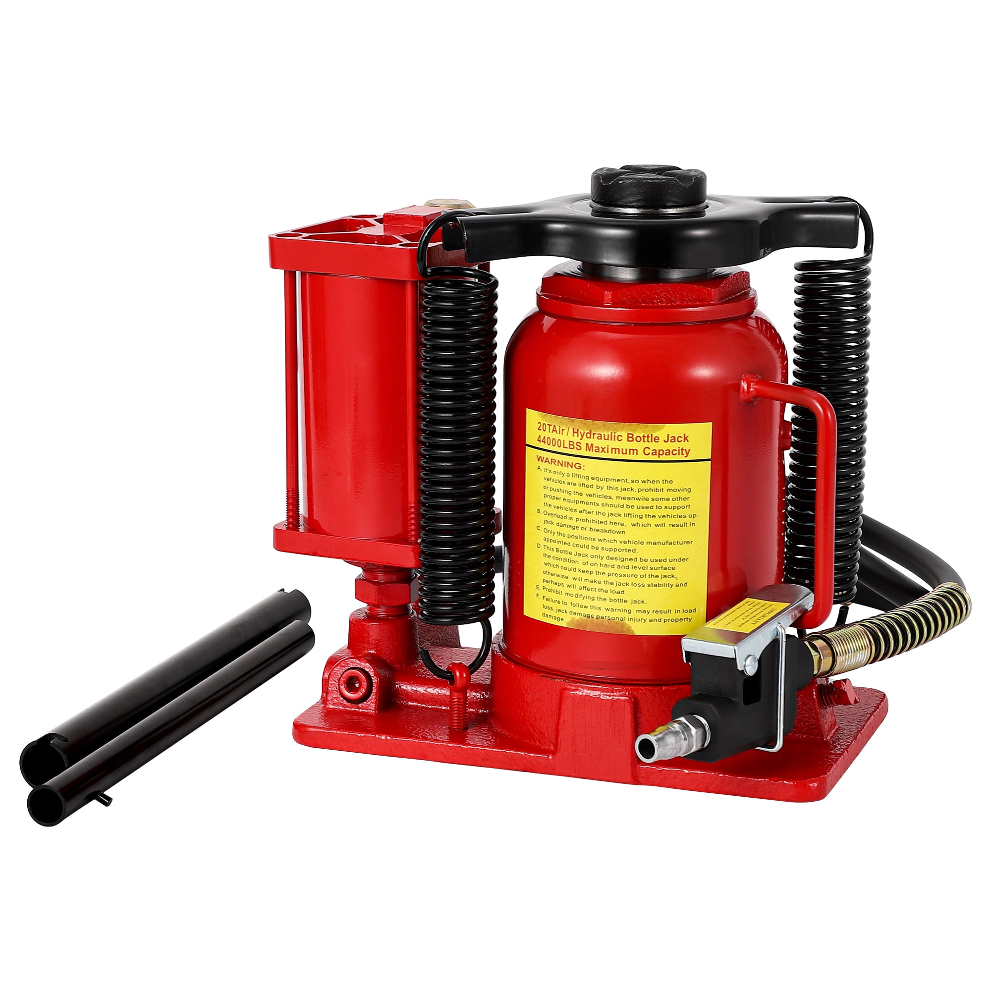 M optimized 20 Ton/44,000 Lbs Heavy Duty Air Hydraulic Bottle Jack ...