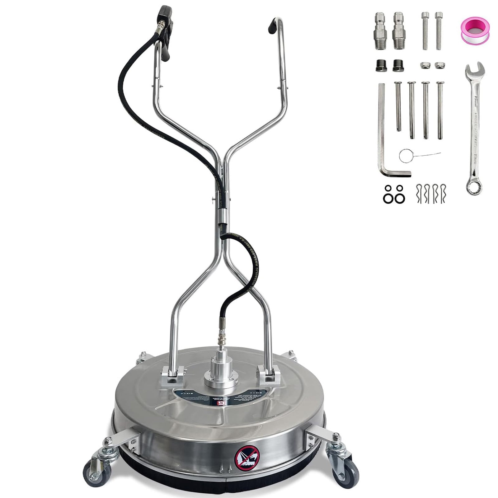 M optimized 24" Pressure Washer Surface Cleaner with Dual Handles ...