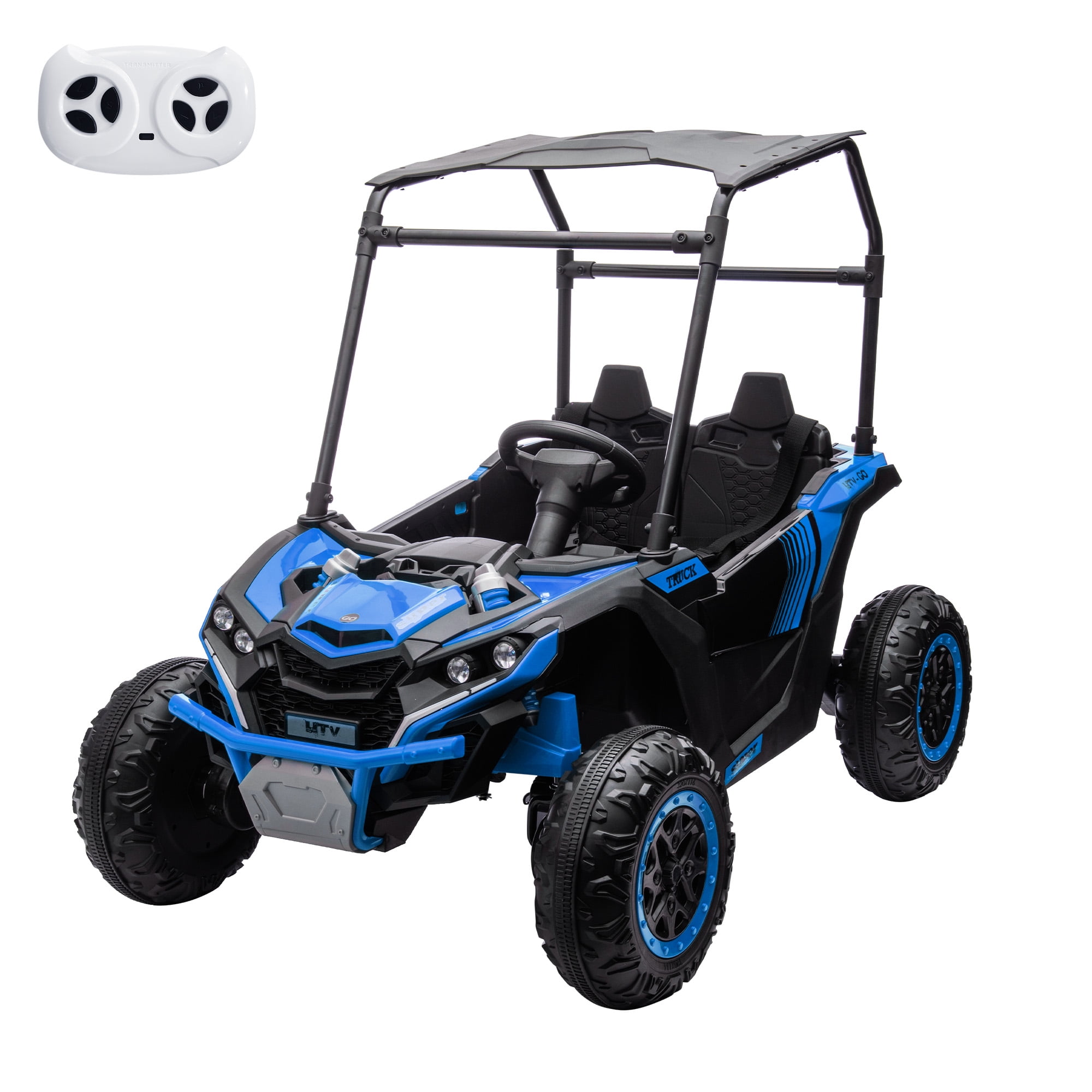 M optimized 24V Ride On UTV with Sun Shade, 2 Seater Electric Truck ...