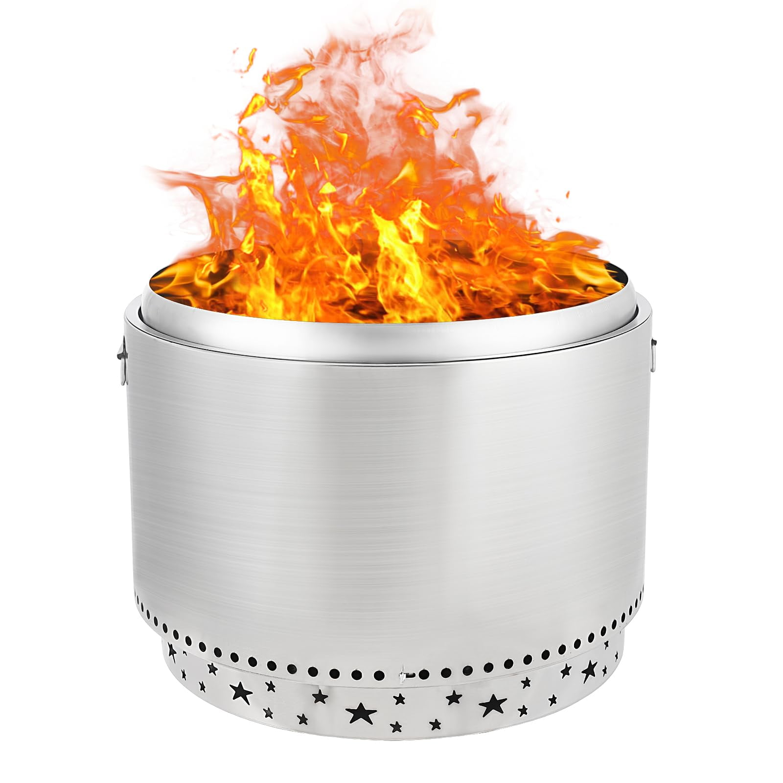 M optimized 27Inch Smokeless Fire Pits with Air Switch, Wood Burning ...