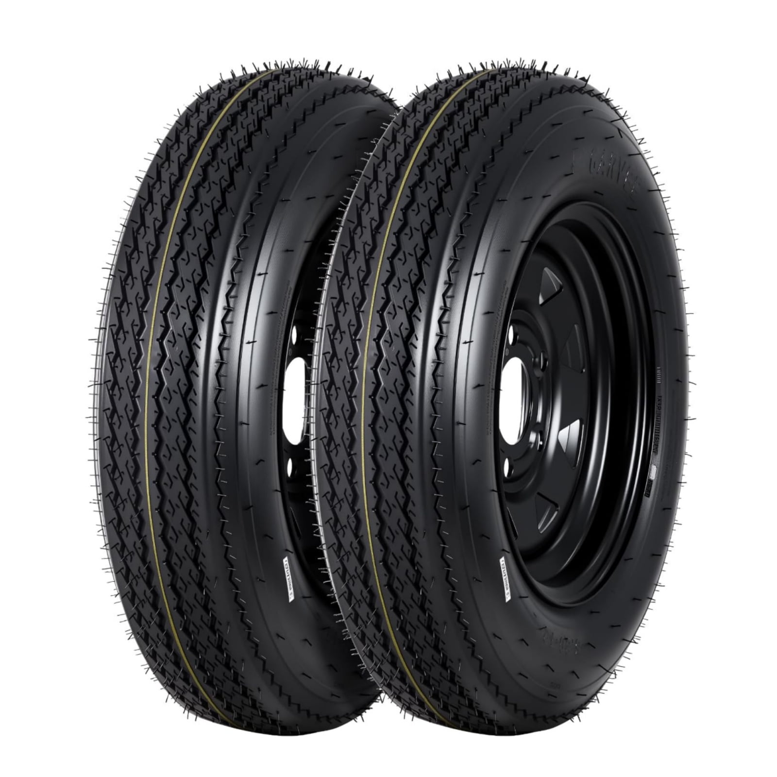 M optimized 2PCS 5.30-12 530-12 530X12 Trailer Tire and Wheel Assembly ...