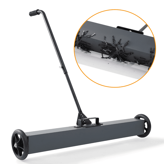 M optimized 36" Heavy Duty Magnetic Sweeper with Wheels, 50 Lbs ...