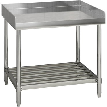 BENESKY Stainless Steel Work Table with Overshelves, Commercial Food ...