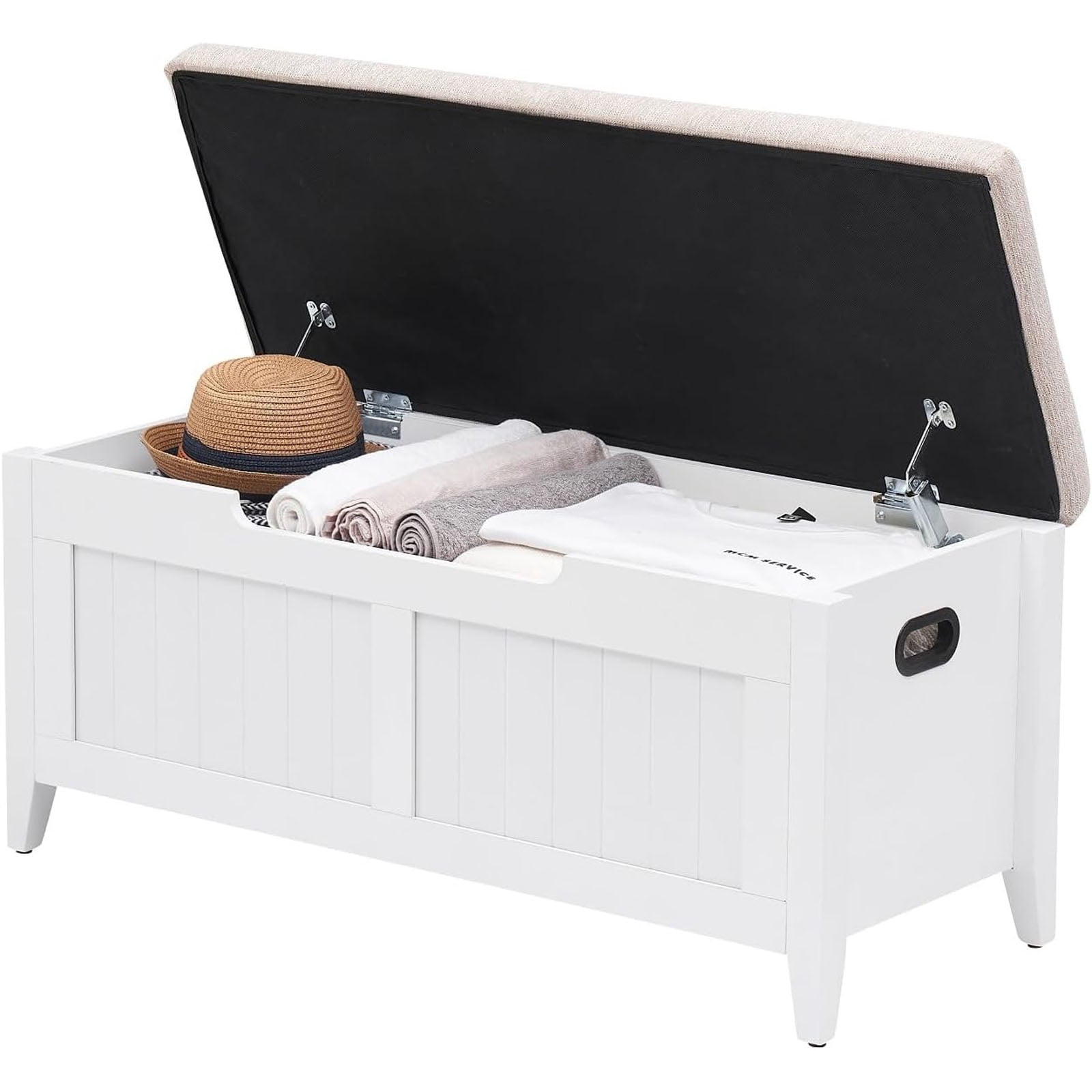 M optimized 39.4"x15.7"x18.1" Storage Bench Entryway Bench with Seat ...