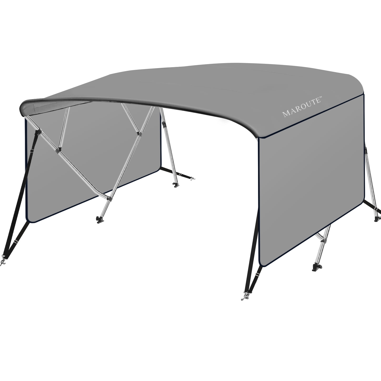 M optimized 4 Bow Bimini Top Boat Cover with 1” Aluminum Alloy Frame ...
