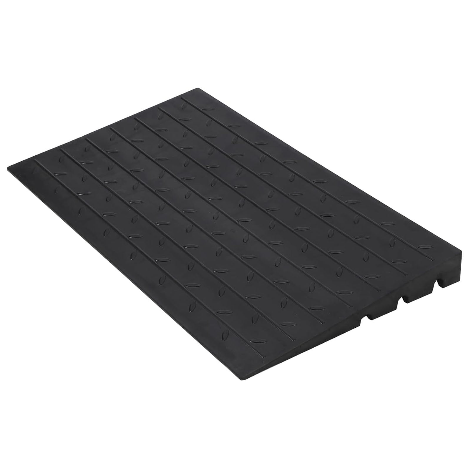 M optimized 4" Rise Threshold Ramp, Anti-Slip Wheelchair Rubber Curb ...