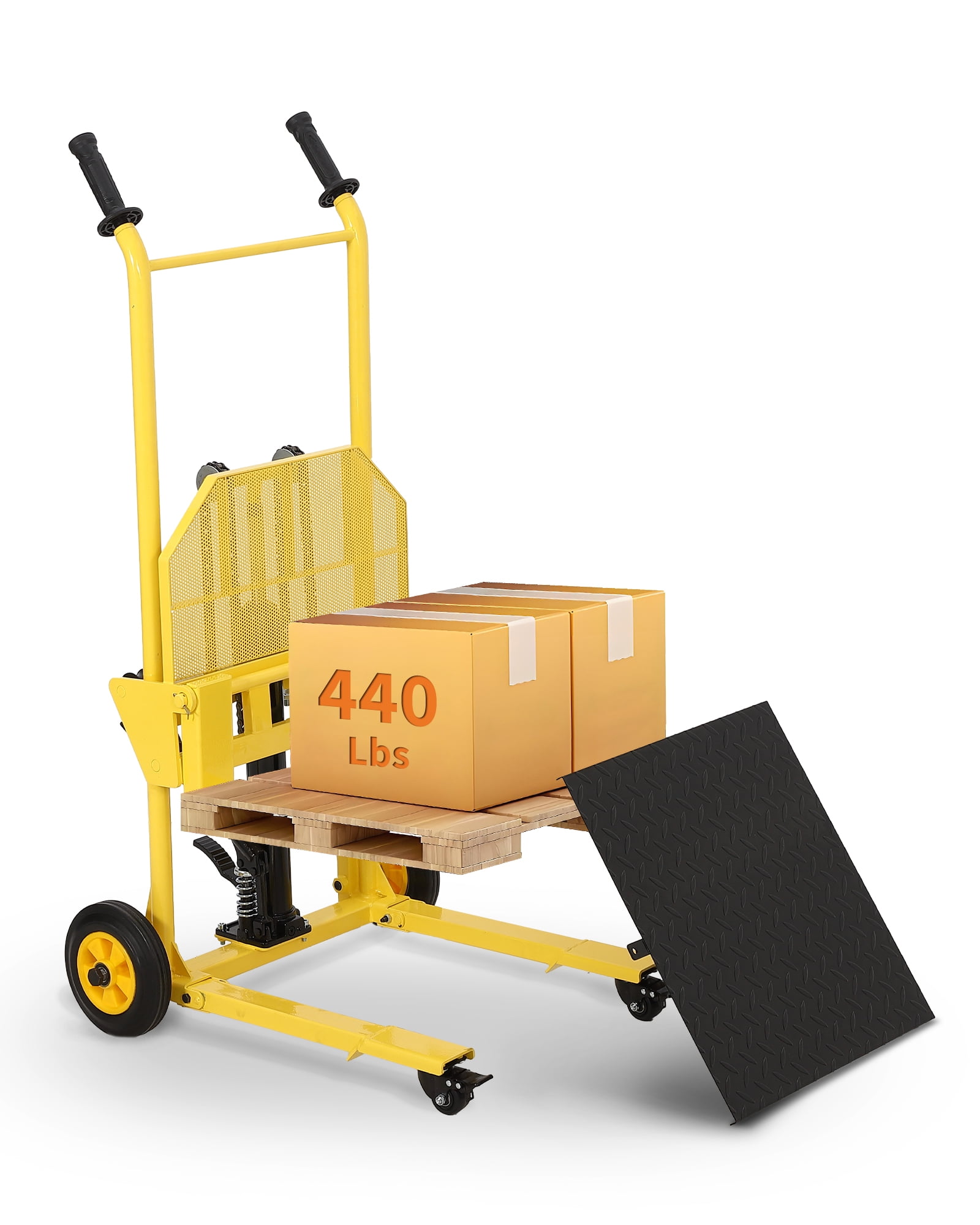 M optimized 440lbs Adjustable Hydraulic Hand Truck, Hydraulic Material ...
