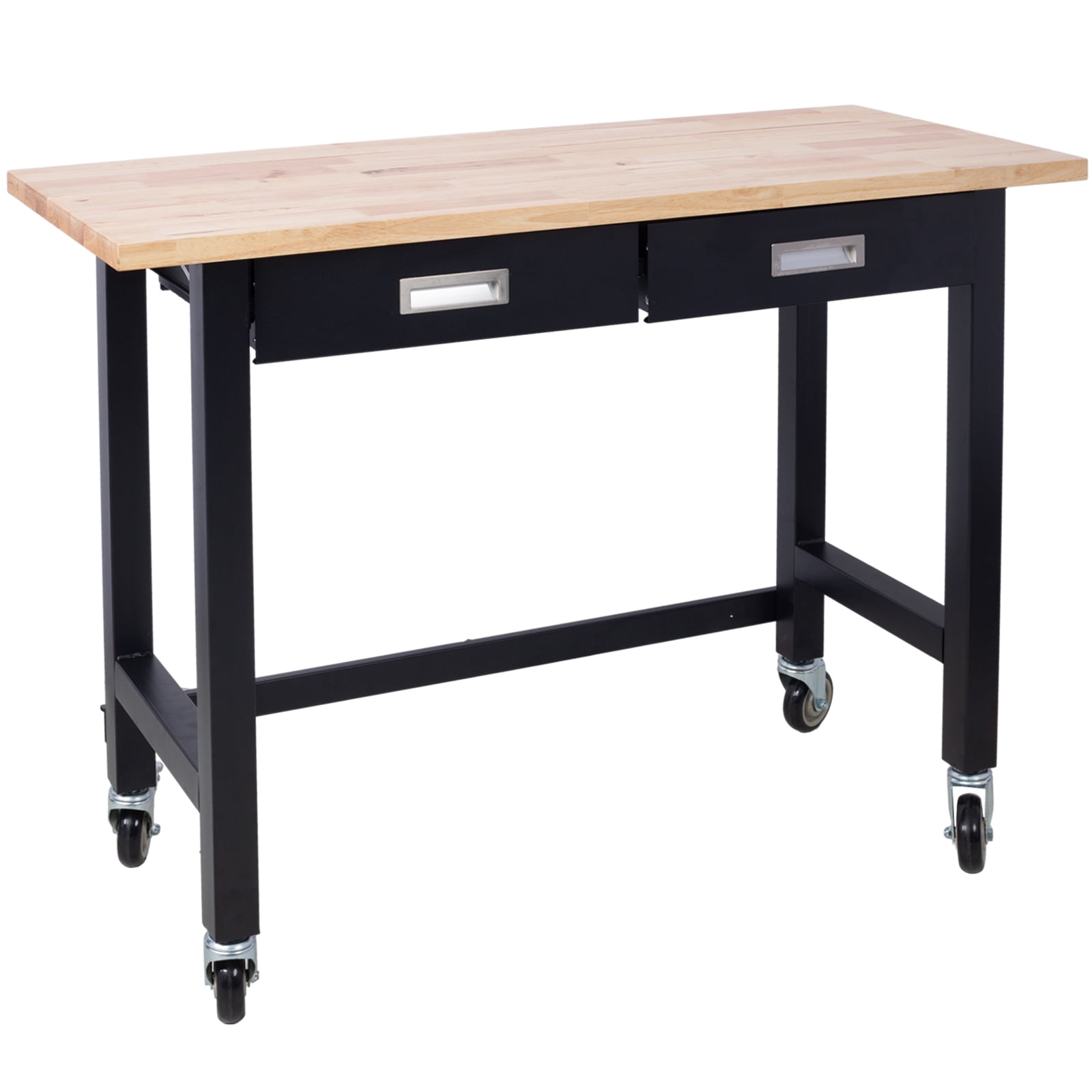 M optimized 48" Workbench Adjustable Height Workbench Rolling Cart ...