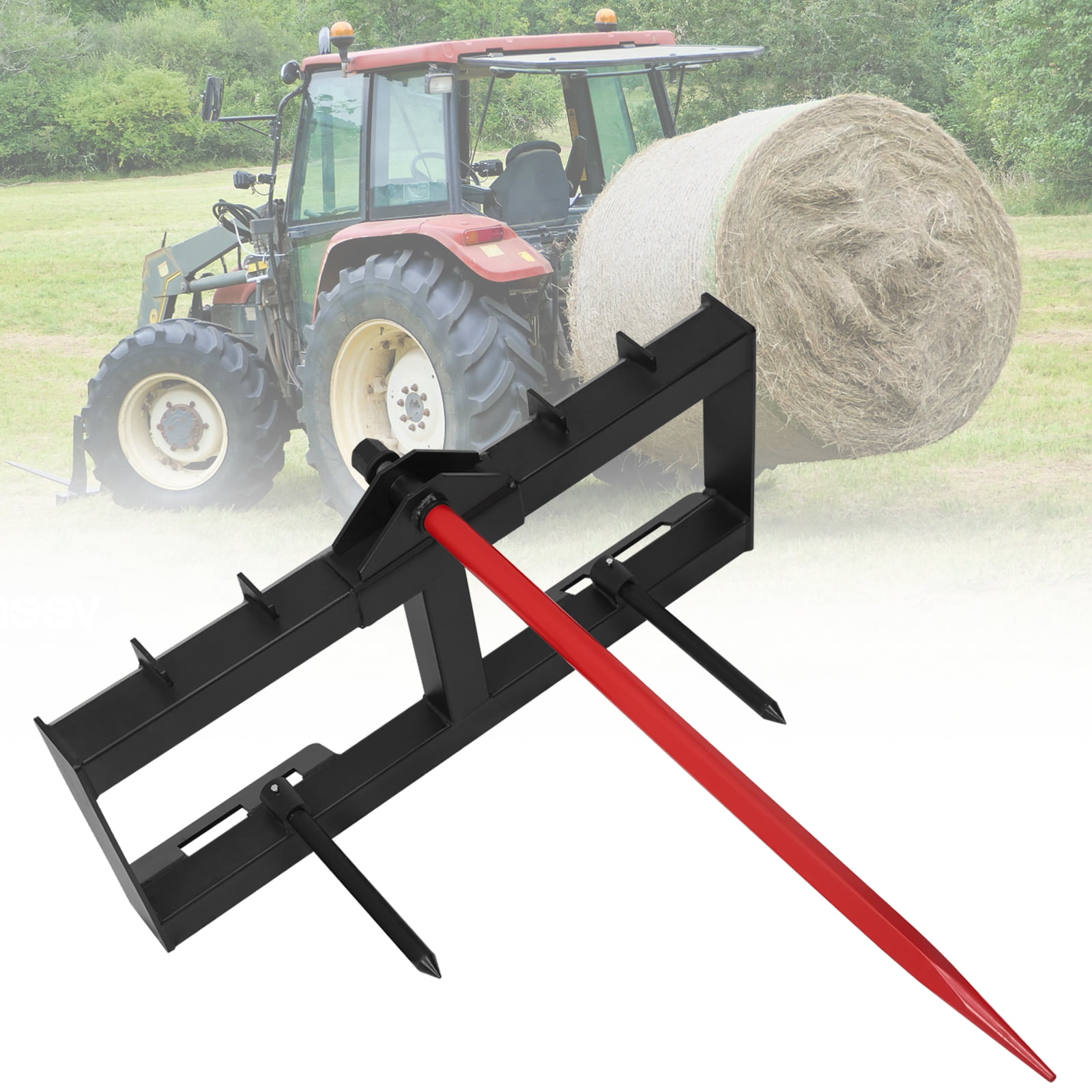 M optimized 49" Tractor Hay Spear & Skid Steer Loader, Quick Attach for ...