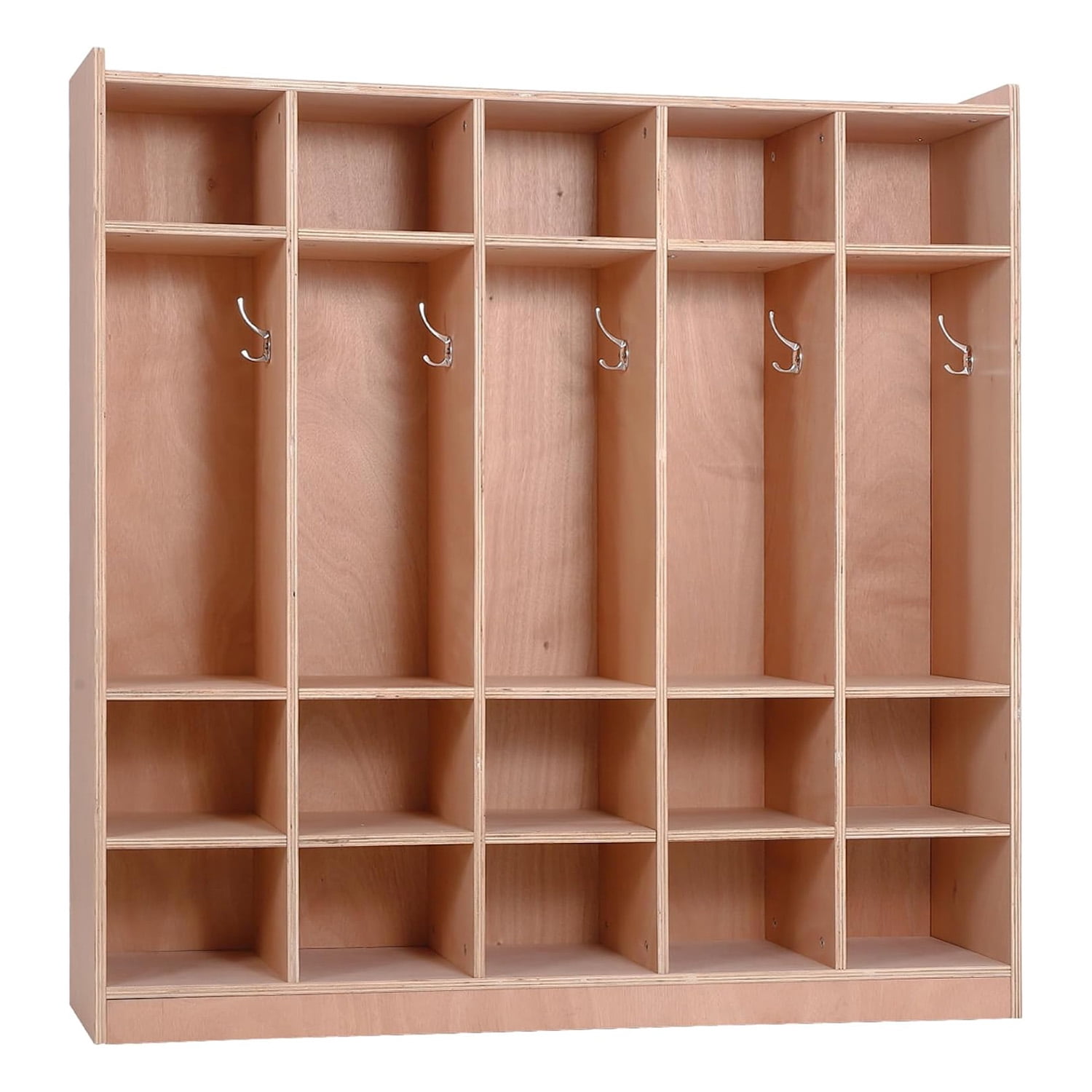 M optimized 5-Section Classroom Coat Locker, 20 Cubbies for Classrooms ...