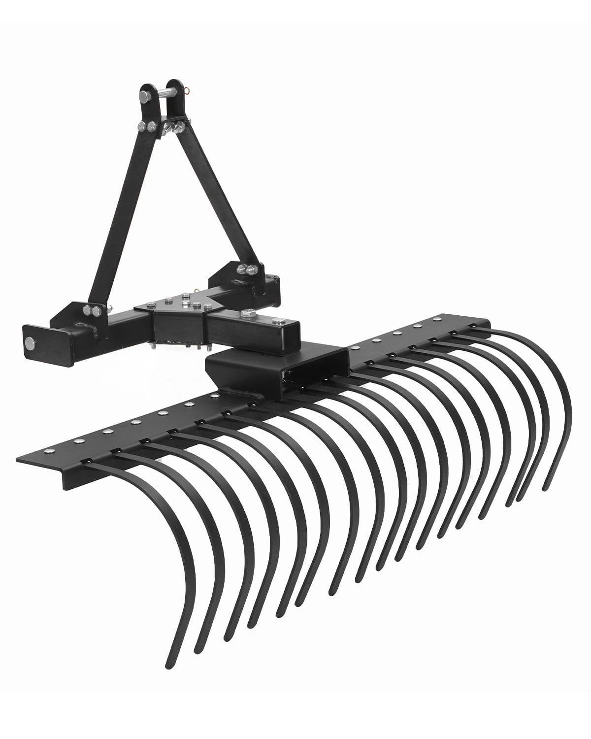 M optimized 50" Landscape Rock Rake for Cat-0 Cat-1 Tractor with 360 ...