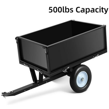 M optimized 1700 Lbs /17 Cu.Ft Capacity Steel Dump Trailer Tow Behind ...