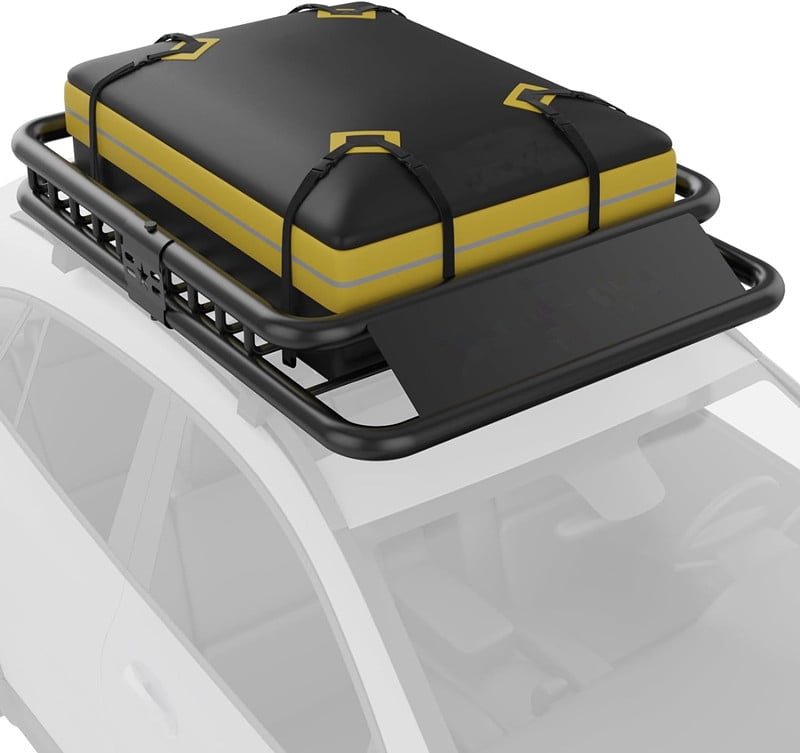 M optimized 51"x 36"x 5" Universal Roof Rack Cargo with Expandable Car ...