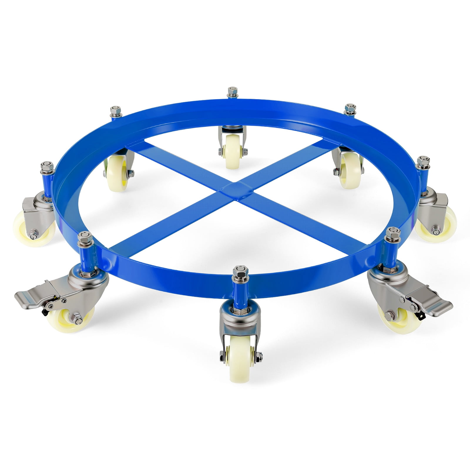 M optimized 55-Gallon Drum Dolly 2000lbs Steel Barrel Cart with Cross ...