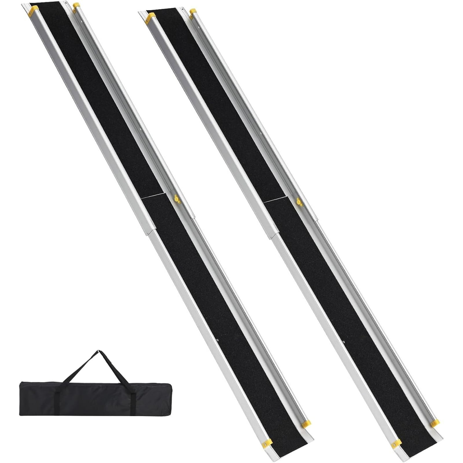 M optimized 6FT Adjustable Wheelchair Ramp for Home Steps, Telescoping ...