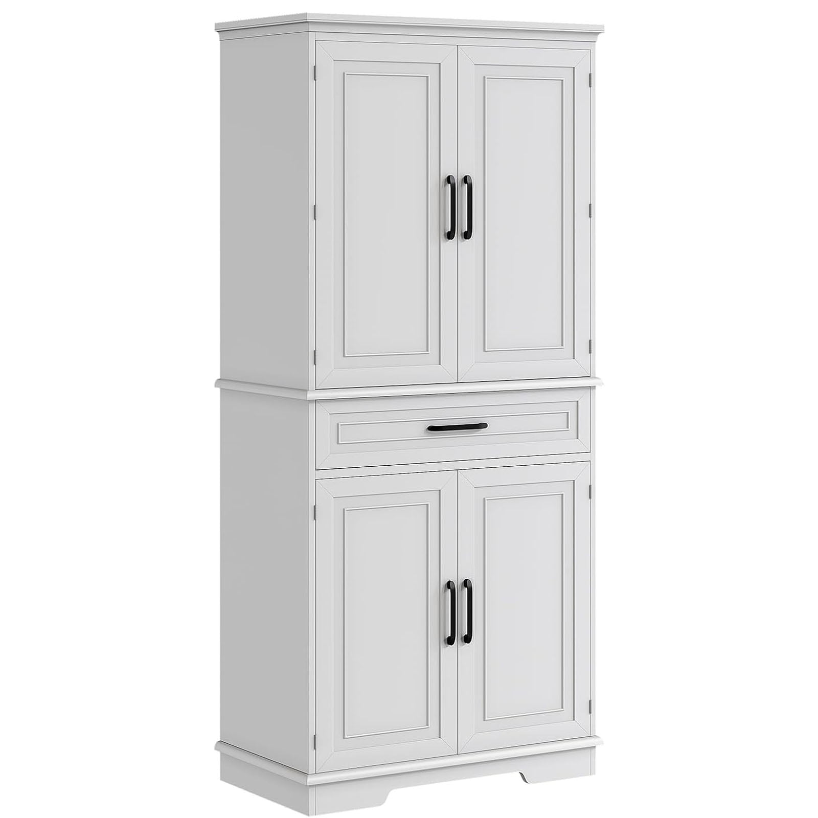 M optimized 72 Inch Tall Pantry Storage Cabinet, Kitchen Pantry Cabinet ...