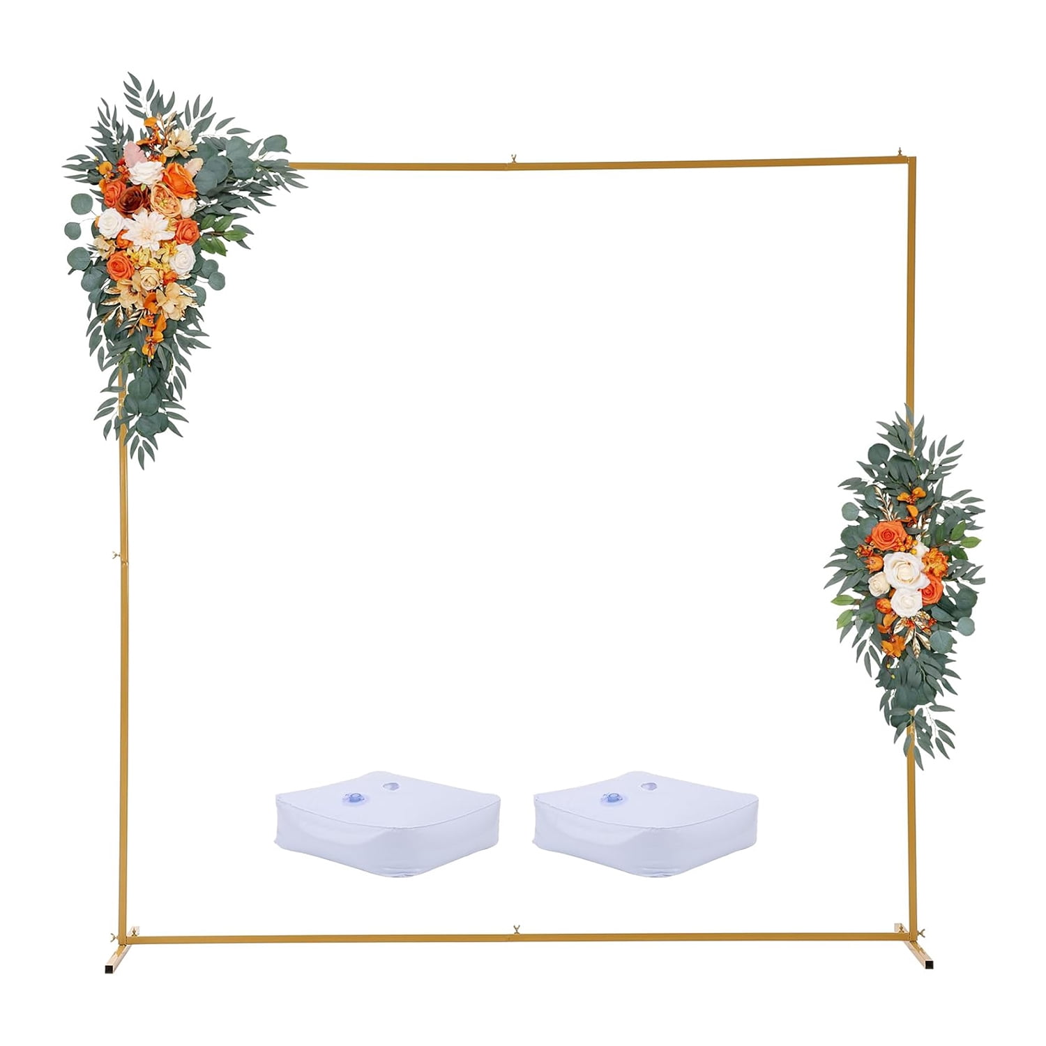 M optimized 8.2 x 8.2 FT Square Backdrop Stand, Metal Balloon Stand for ...