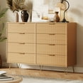 M optimized 8-Drawer Fluted Dresser for Bedroom, 55" Wide Modern Chest ...