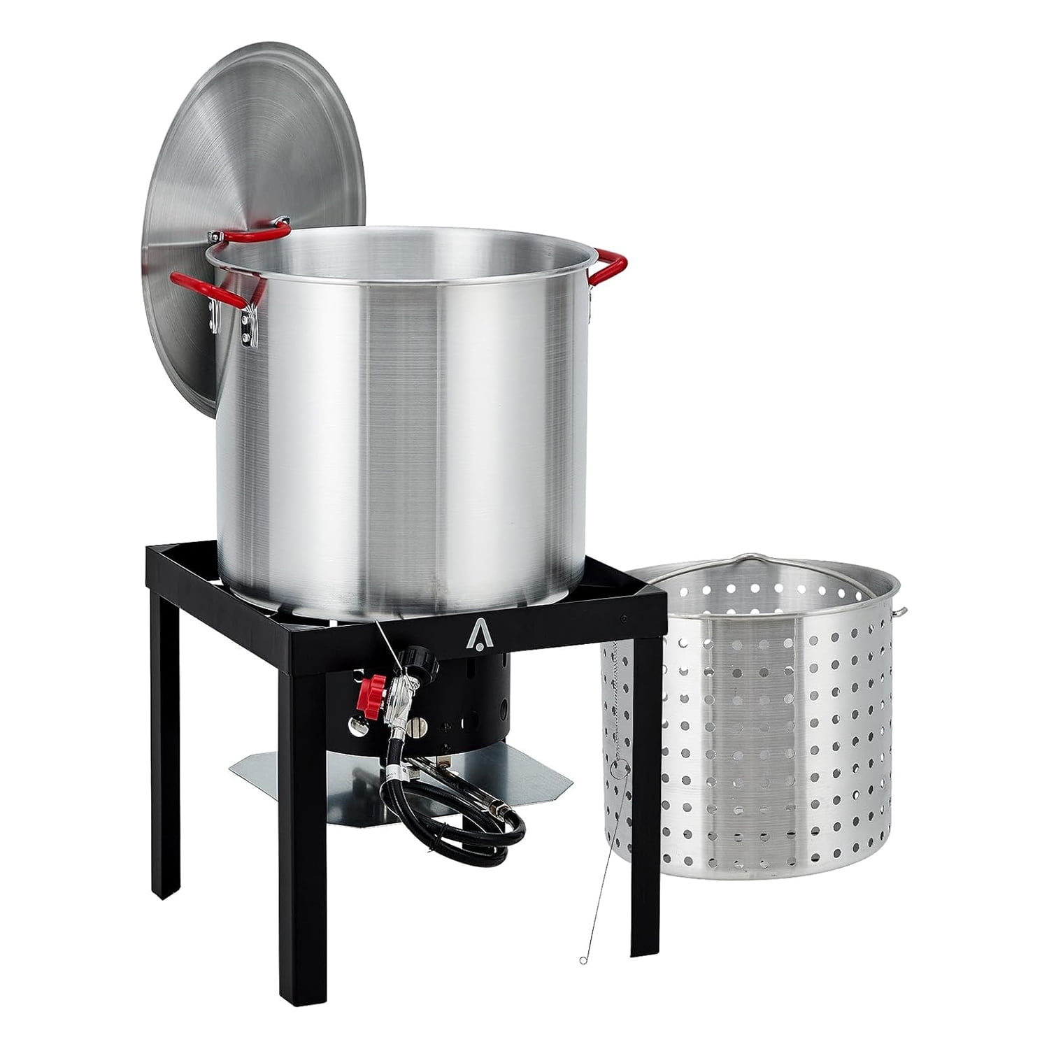 M optimized 80QT Outdoor Seafood Boil Kit, 11,0000 BTU Aluminum Seafood ...