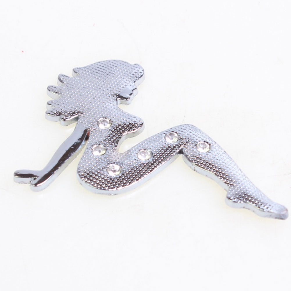 M optimized Car Styling Woman Car Sticker 3D Car Body Sticker Racing ...